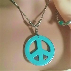 Jewelry | Peace Sign Necklace Bracelet Earrings Ring | Poshmark
